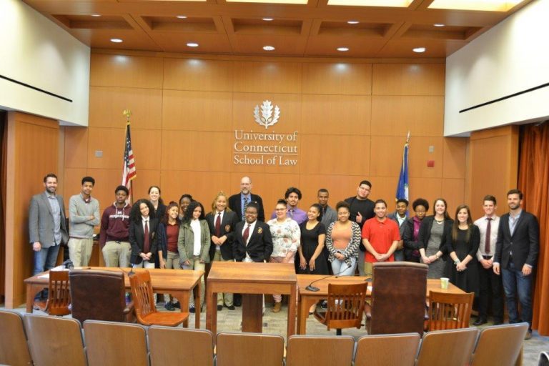 Law Students Teach High School Students Constitutional Law - UConn Today
