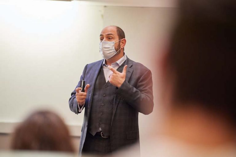Provost Lejuez Back In the Classroom - UConn Today