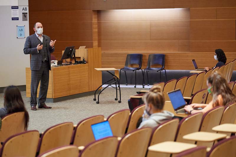 Provost Lejuez Back In the Classroom - UConn Today