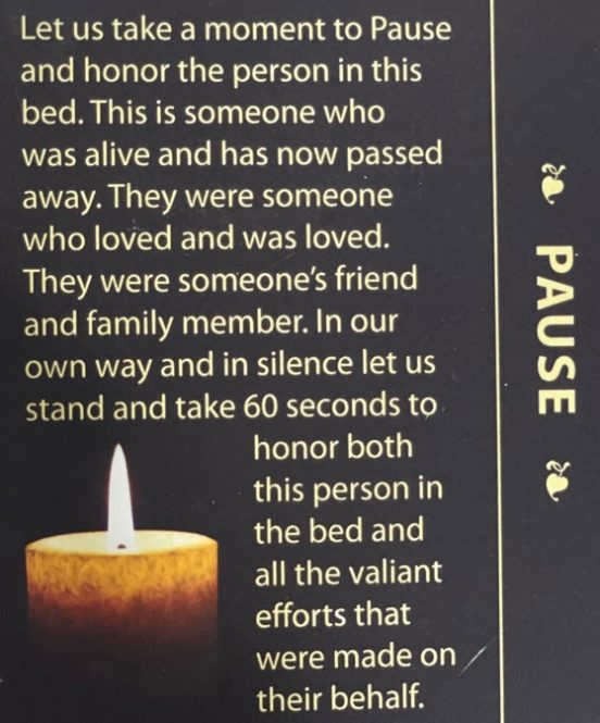 ‘The Pause’ Helps Providers Process Patient Loss - UConn Today