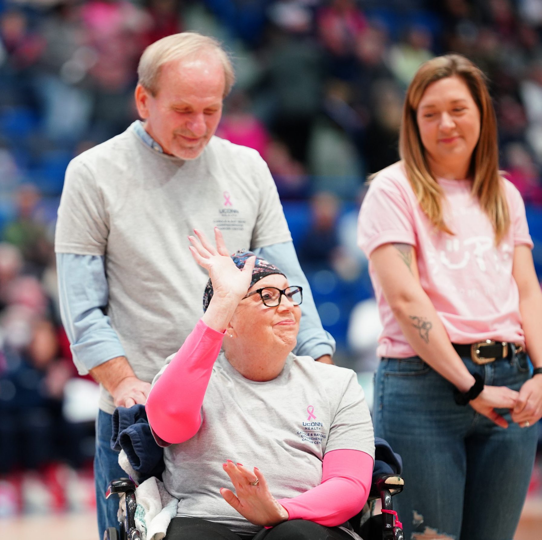 UConn Nation Stands Behind Breast Cancer Survivors at Women's ...
