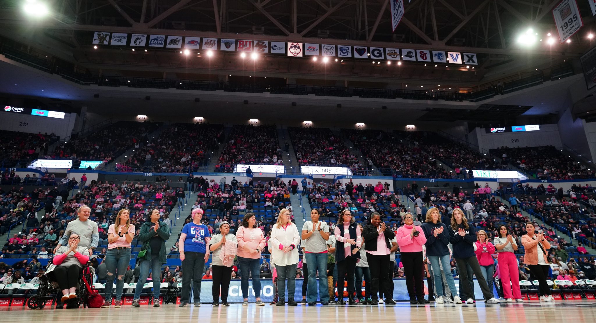 UConn Nation Stands Behind Breast Cancer Survivors at Women's ...
