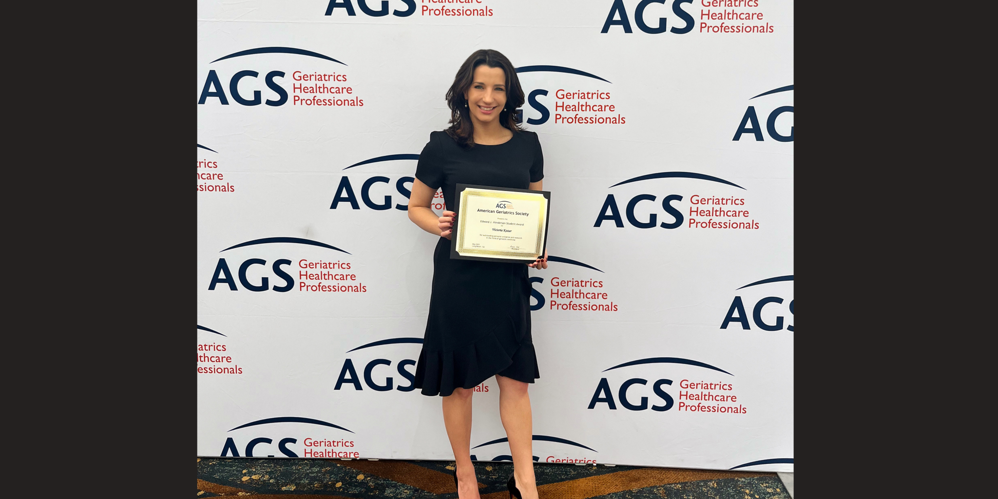 American Geriatric Healthcare Professionals Award Victoria Kozar with ...