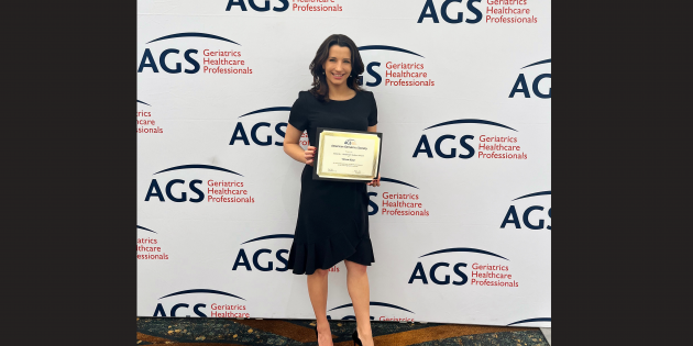 American Geriatric Healthcare Professionals Award Victoria Kozar with ...